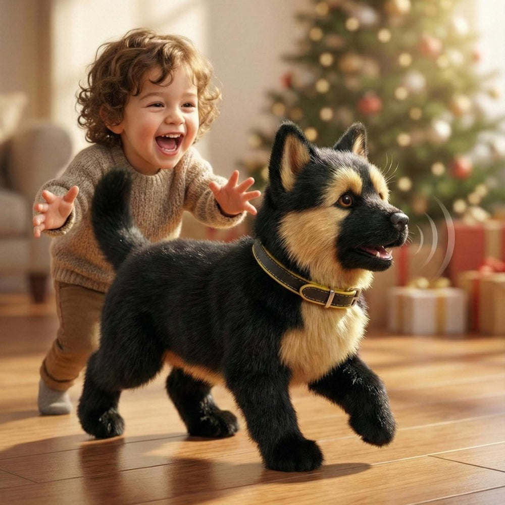 Realistic Robot Dog Toy Interactive German Shepherd Puppy - Lifelike ...