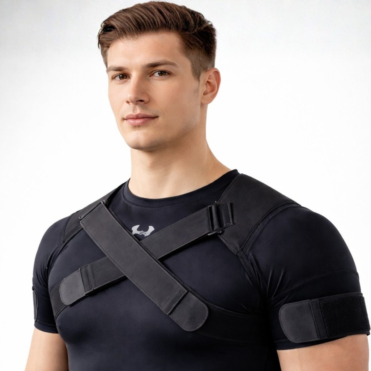Dual Shoulder Brace for Pain Relief & Posture Support | Adjustable