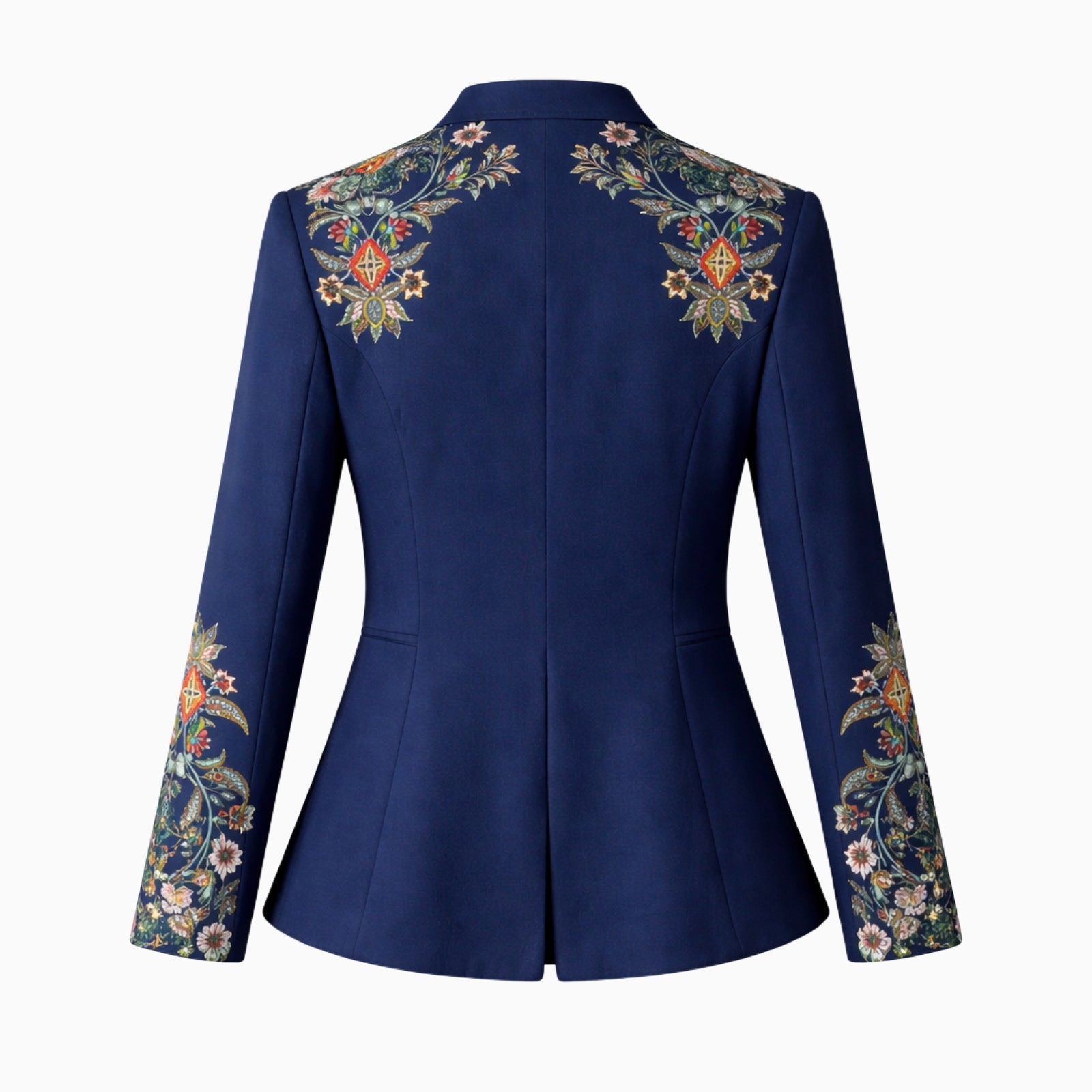 Multicolor Embroidered Military Band Jacket | Women's Statement Blazer ...