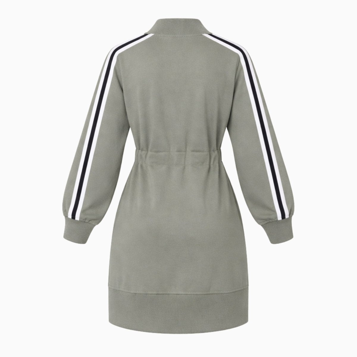 Grey Varsity Duster Jacket for Women | Longline Athleisure Cardigan ...