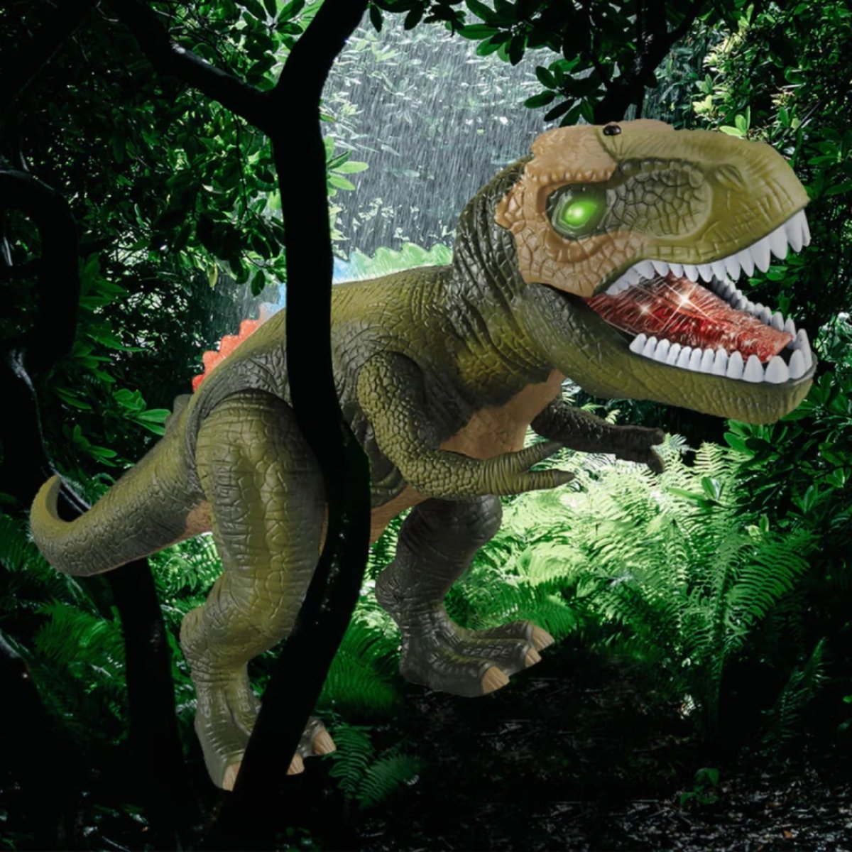 Remote Control T-Rex Dinosaur Toy with Lights & Roaring Sound | Large ...
