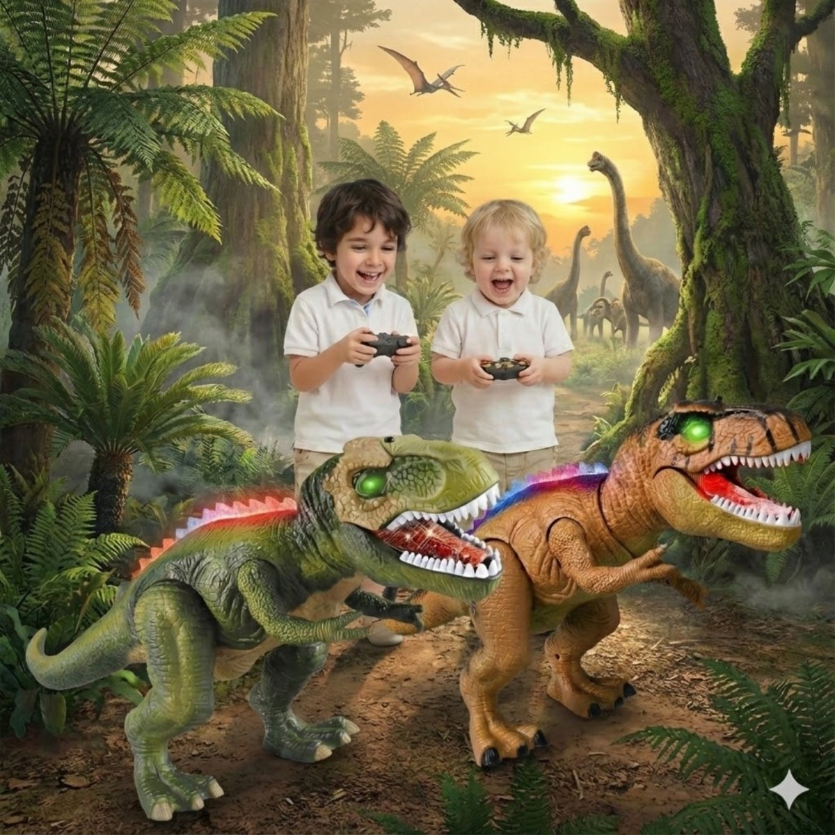 Large Walking T-Rex Toy, Remote Control Dinosaur with Roaring Sounds ...